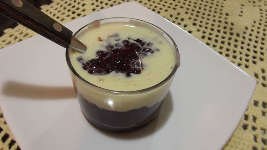 Sagu de vinho com creme - Veja a Receita: