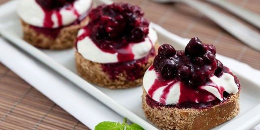 Canapés de Cheesecake Wickbold - Veja a Receita: