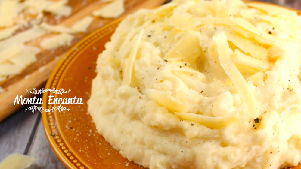Purê de dois queijos - Veja a Receita: