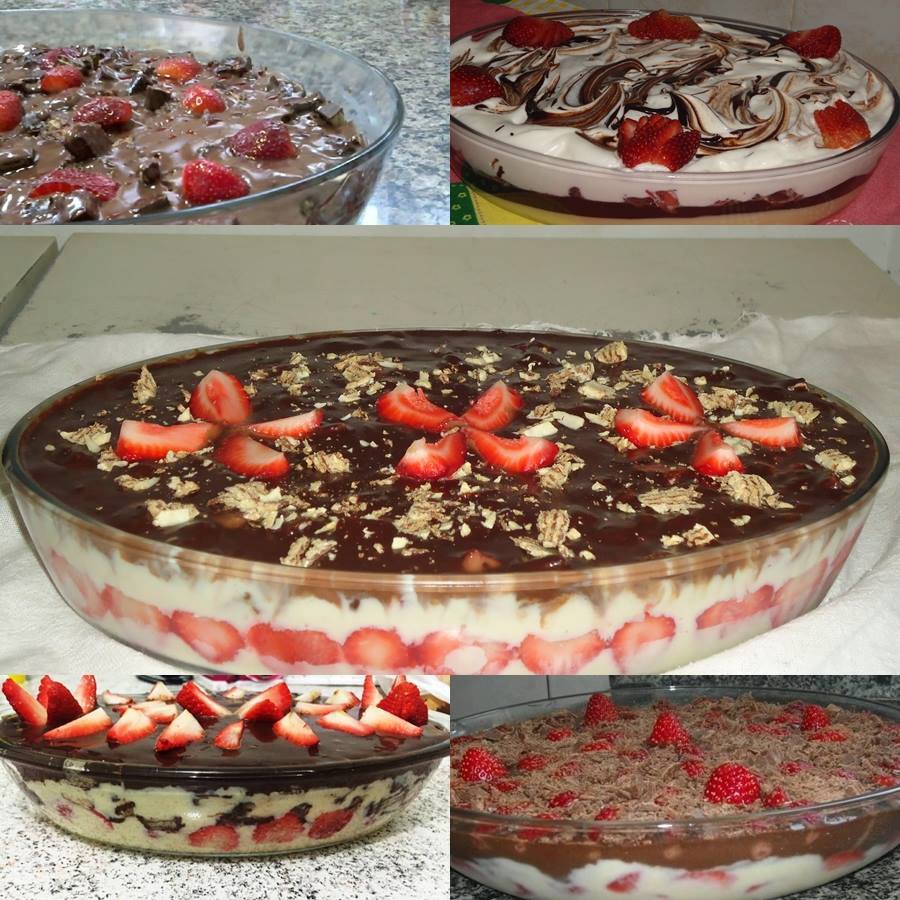 TORTA DE BIS COM MORANGO - Veja a Receita: