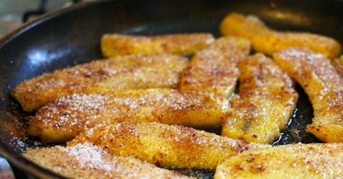 Como fazer banana frita de um jeito simples sem deixar que ela fique ...