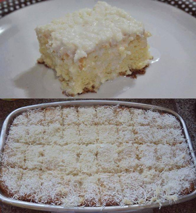 BOLO MOÇA CREMOSA DE 5 MINUTOS - Veja a Receita: