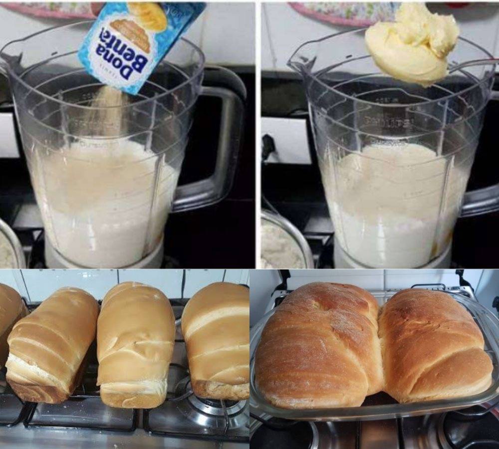 PÃO DE MASSA MOLE DE 3 MINUTOS - SÓ JUNTAR TUDO E BATER NO ...