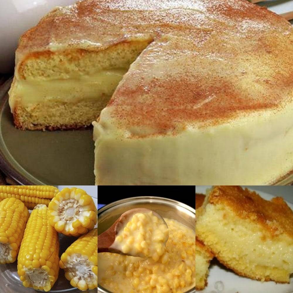 BOLO DE CURAU DA MARLENE – SÓ JUNTAR TUDO, BATER NO LIQUIDIFICADOR E LEVAR PARA ASSAR . DIFÍCIL ...