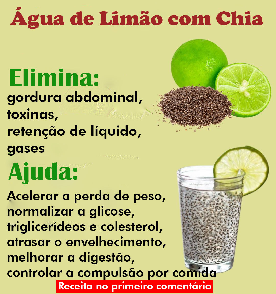 Combine chia com limão e você terá todos estes benefícios - Veja a Receita: