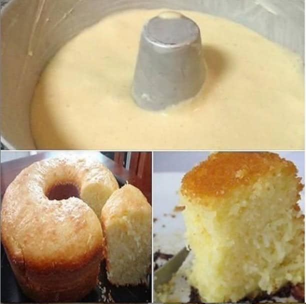 Bolo antigo, aqueles de vó que a gente comia e se sentia nas nuvens! Essa receita dá até uma ...