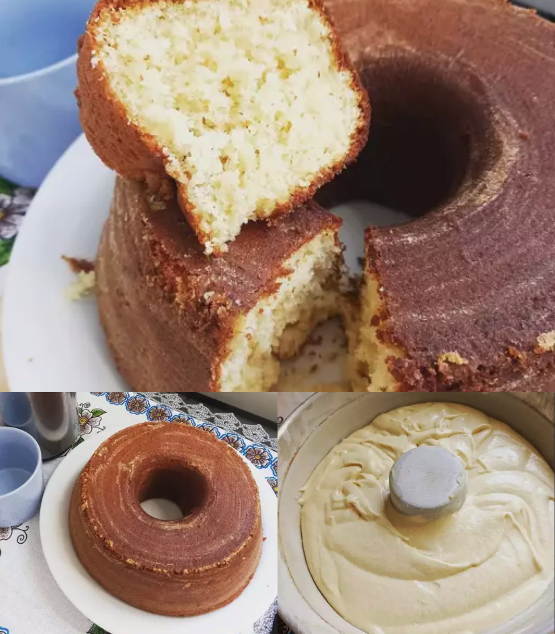Bolo de manteiga de 3 minutos, nunca tinha comido um bolo tão gostoso ...