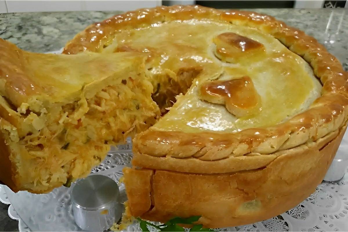 Empadão de massa podre com massa fácil de preparar que derrete na boca ...