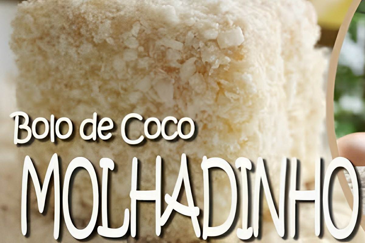 Bolo toalha felpuda um bolo de coco bem molhadinho que é uma delícia ...