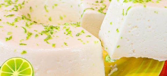 Pudim de limão com gostinho super refrescante que não precisa de ovos ...