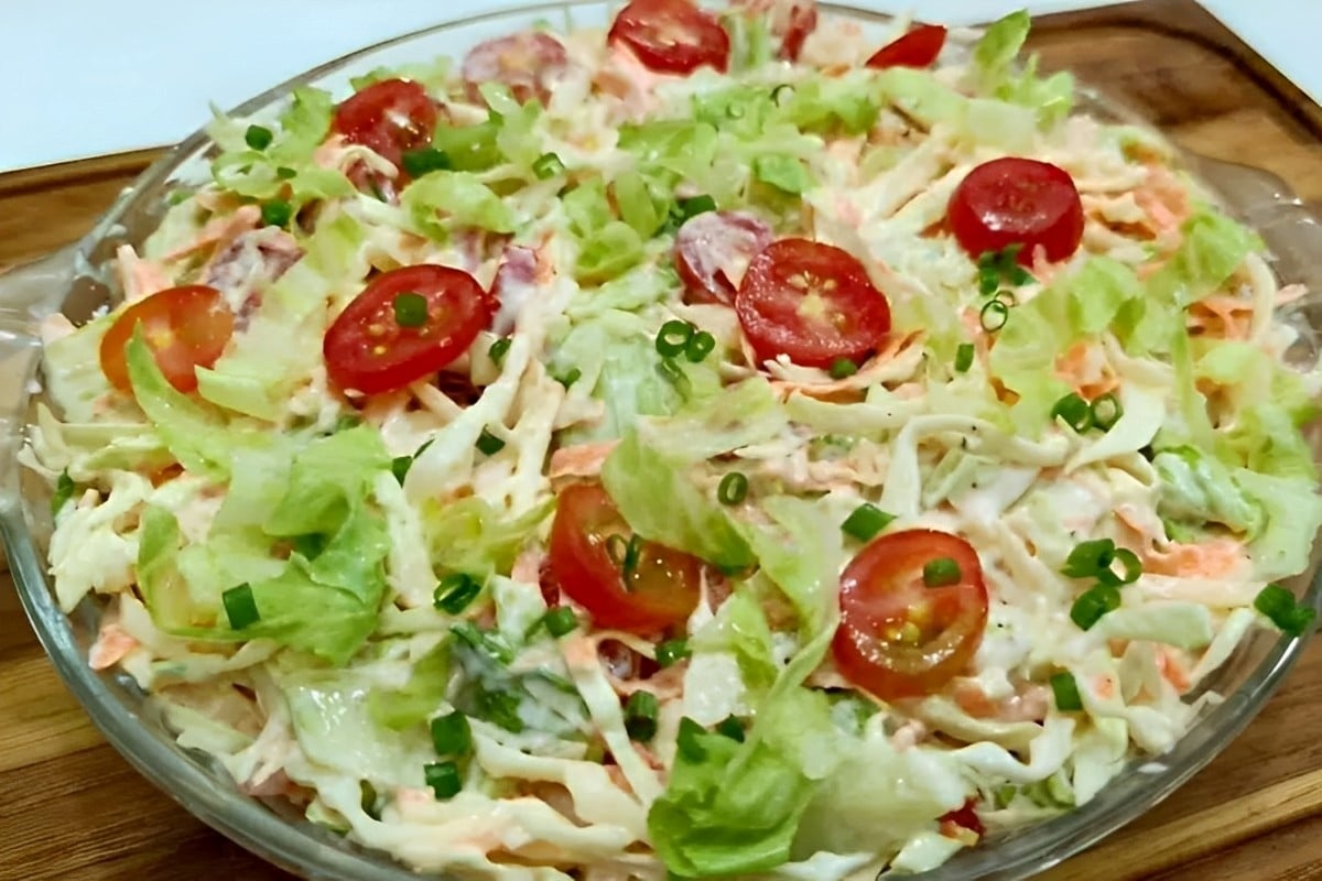Salada de repolho cremosa: a entrada perfeita para qualquer ocasião ...