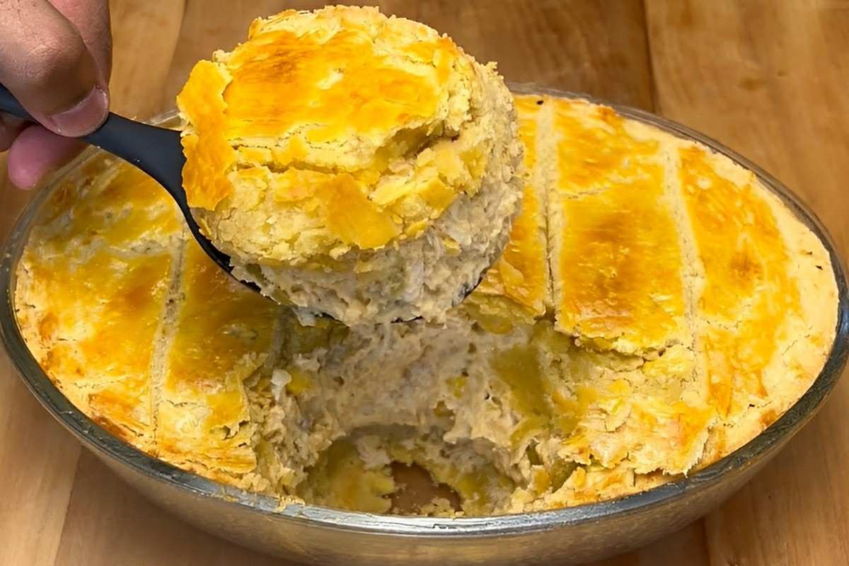 Empadão de frango: a melhor receita que já fiz em casa e acabou tudo no ...