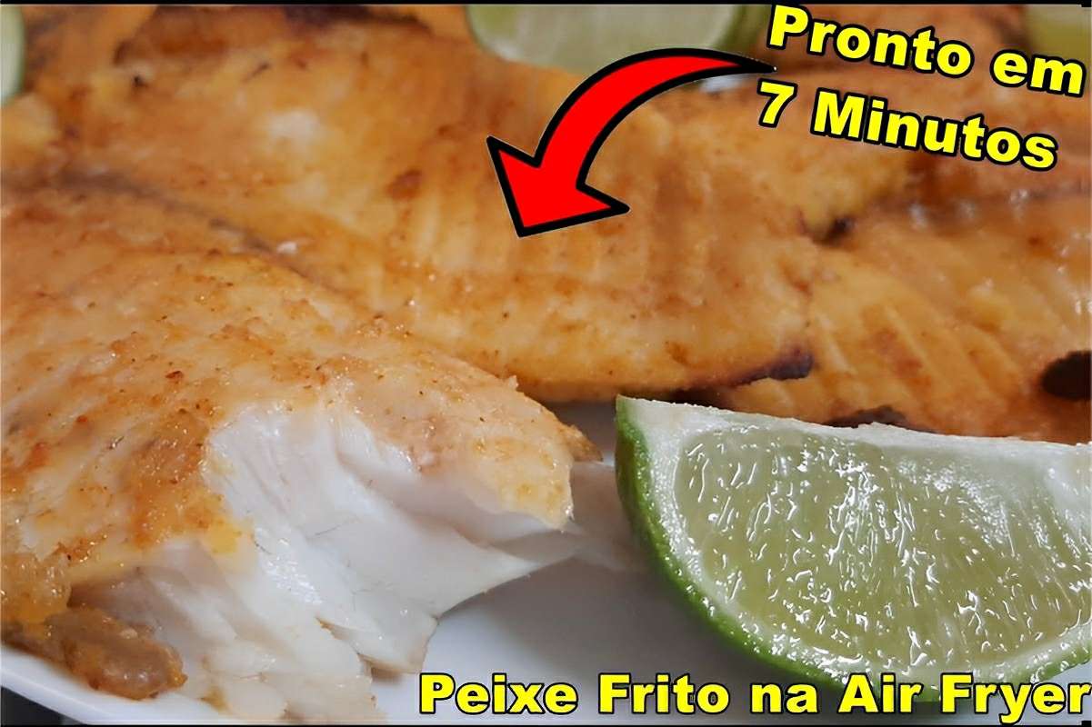 Peixe frito na AirFryer pronto em 7 minutos muito saboroso e fácil de fazer - Água na Boca